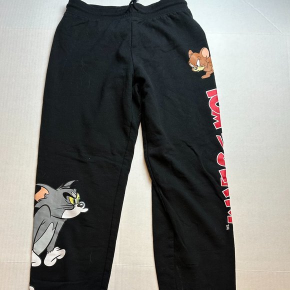 Tom and Jerry | Pants | Tom And Jerry Mens Stylized Joggers In Black ...